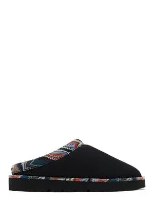 Missoni Beth Suede Slides - Suede Flower Multi Blue/black Suede