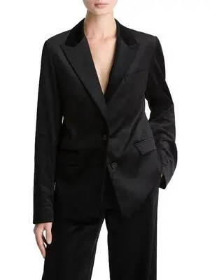 Vince Velvet Blazer - Black