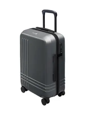 ROAM LUGGAGE Expandable Carry-On Suitcase Matte Steel /black