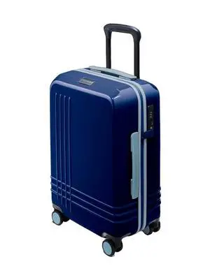 ROAM LUGGAGE Expandable Carry-On Suitcase Navy Gloss /slate