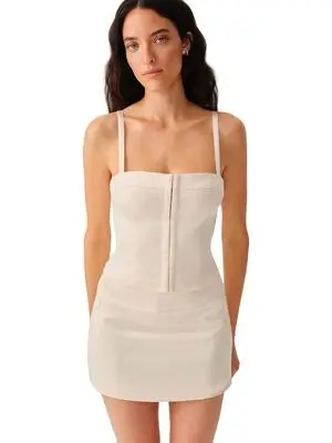 LEMAN MERCER Maya Corset Top - Ivory