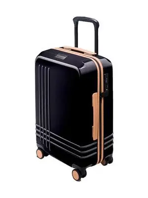 ROAM Carry-on Luggage - Black Gloss/tan Trim