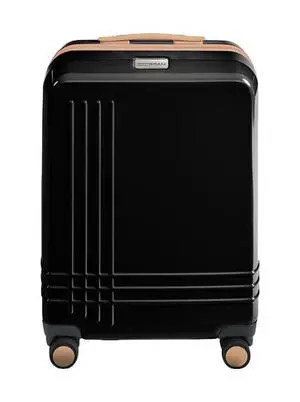 ROAM Large Carry-on Luggage - Black Gloss/tan Trim