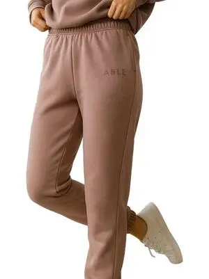 ABLE Signature Fleece Jogger Pant - Hazel Pink