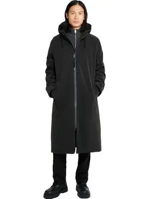 Stutterheim Stockholm Long Winter Matte Coat - Black