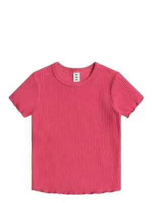 HUXBABY Rib Tee - Cherry