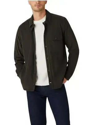 Robert Talbott Burton Pinwale Corduroy Shirt Jacket - Olive