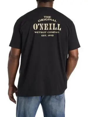 O'Neill Big & Tall Wedges Graphic Tee - Black