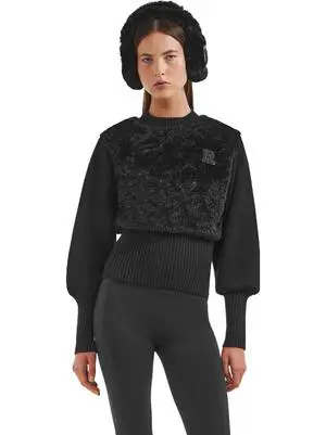 Rudsak Florence Plush Crewneck - Black