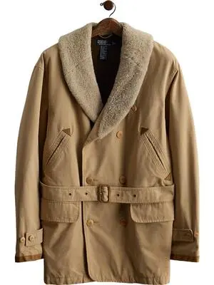 Ralph Lauren 1988 Wool-collar Ranch Coat - Tan