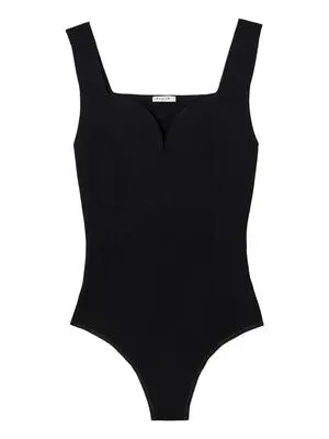 Alaïa Ribbed-jersey Bodysuit - Black