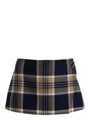 FRAME X Amelia Gray The Checkmate Mini Skirt - Multi