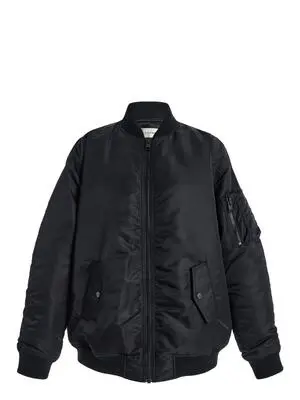 FRAME X Amelia Gray The Smoke Bomber Jacket - Black