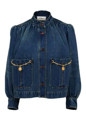 Chloé Horse Capsule Indigo Denim Jacket - Medium Wash