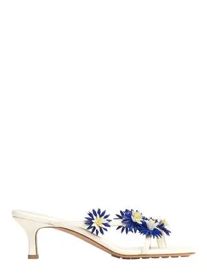 Bottega Veneta Riva 50mm Embellished Leather Mules - Multi
