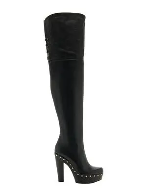 Chloé Lola Studded Over-the-knee Boots - Black