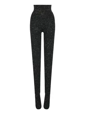 THE ROW Mumu Cashmere Tights - Charcoal Melange