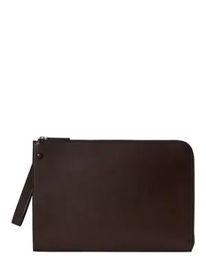 THE ROW Large Portfolio Wristlet - Amaranto