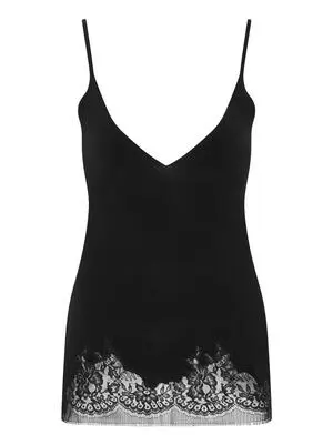 THE ROW Makka Silk Camisole Top - Black
