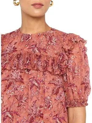 Ulla Johnson Jodie Puff-sleeve Blouse - Oleander