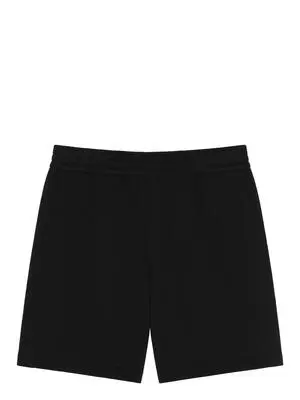 Givenchy Bermuda Shorts In Fleece With Paris Grosgrain - Black