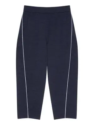 Givenchy Couture Seam Joggers In Wool With Piping Detail - Dark Navy