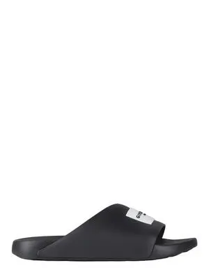 Givenchy Label Slide Mules Black