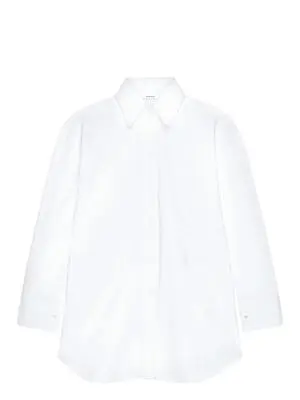 Givenchy Asymmetric Cotton Poplin Shirt - White