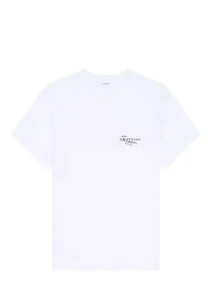 Givenchy T-shirt In Cotton With Stamp Print - White