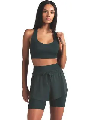 Nike Skims Shine Racerback Bra - Green