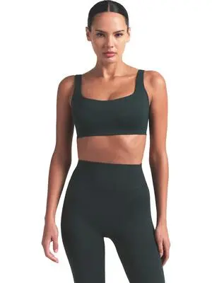 Nike Skims Matte Scoop-neck Bra - Green
