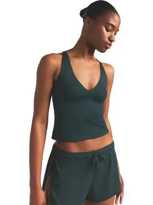 Nike Skims Shine V-neck Tank Top - Green