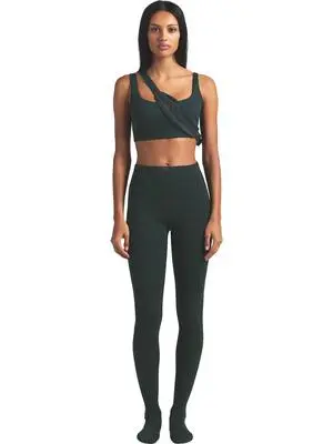 Nike Skims Matte High-waisted Footsie Grip Leggings - Green