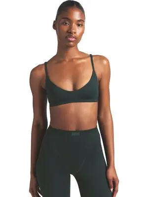 Nike Skims Matte Micro-scoop Bra - Green