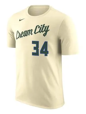 Nike Milwaukee Bucks Essentials City Edition Nba T-shirt - Brown