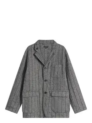 Engineered Garments Herringbone Wool Loiter Jacket - Dark Grey