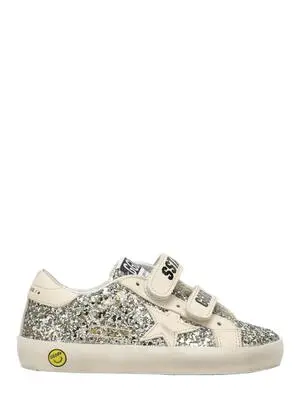 GOLDEN GOOSE Old School Glitter Sneakers - Metal