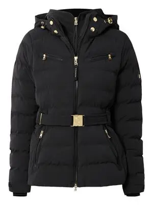 Bogner Ellya Belted Layered Quilted Ski Jacket - Black