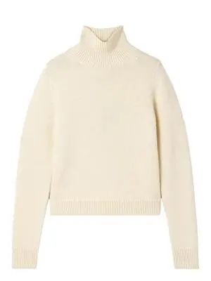 NILI LOTAN Estis Cashmere Turtleneck Sweater - Ivory