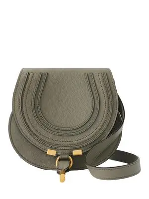 Chloé Marcie Mini Textured-leather Shoulder Bag - Green