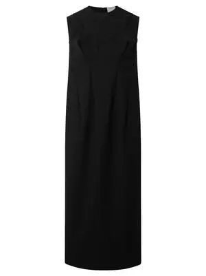 Calvin Klein Pina Wool Midi Dress - Black