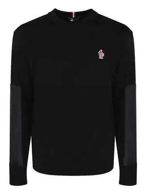 Moncler Long Sleeve Sweater - Black