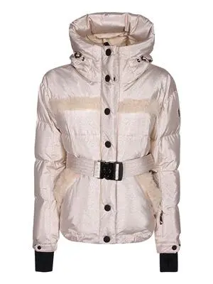 Moncler Shiny Fabric Down Jacket - White