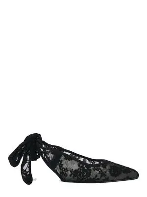 Magda Butrym Lace Ballet Flat - Black