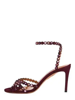 AQUAZZURA Tequila 85 Sandal - Blackberry