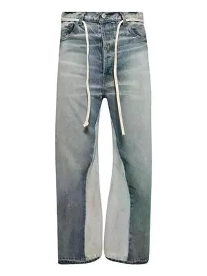 RRR123 Drawstring-fastening Jeans - Blue