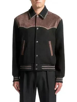 MANIÈRE DE VOIR Whipstitch Varsity Jacket