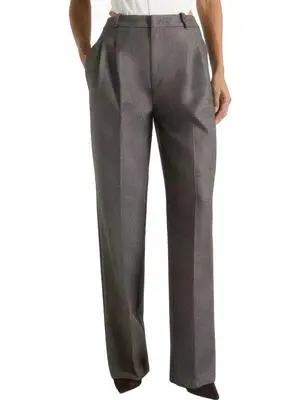 Manière De Voir Maniere De Voir Julie Pleated Tailored Trousers - Grey