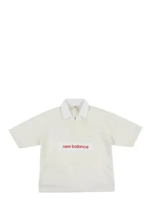 NEW BALANCE Zip Polo Shirt - Neutrals