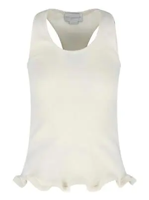 Rick Owens Cotton Tank Top Cream